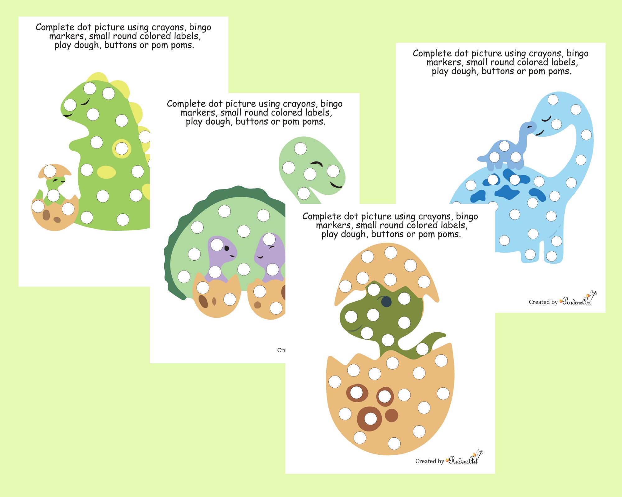 Dinosaur Preschool Worksheets for Kids Dino Busy Book - Etsy