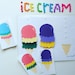 Ice Cream Color Matching Game, Printable Busy Book, Color Learning ...