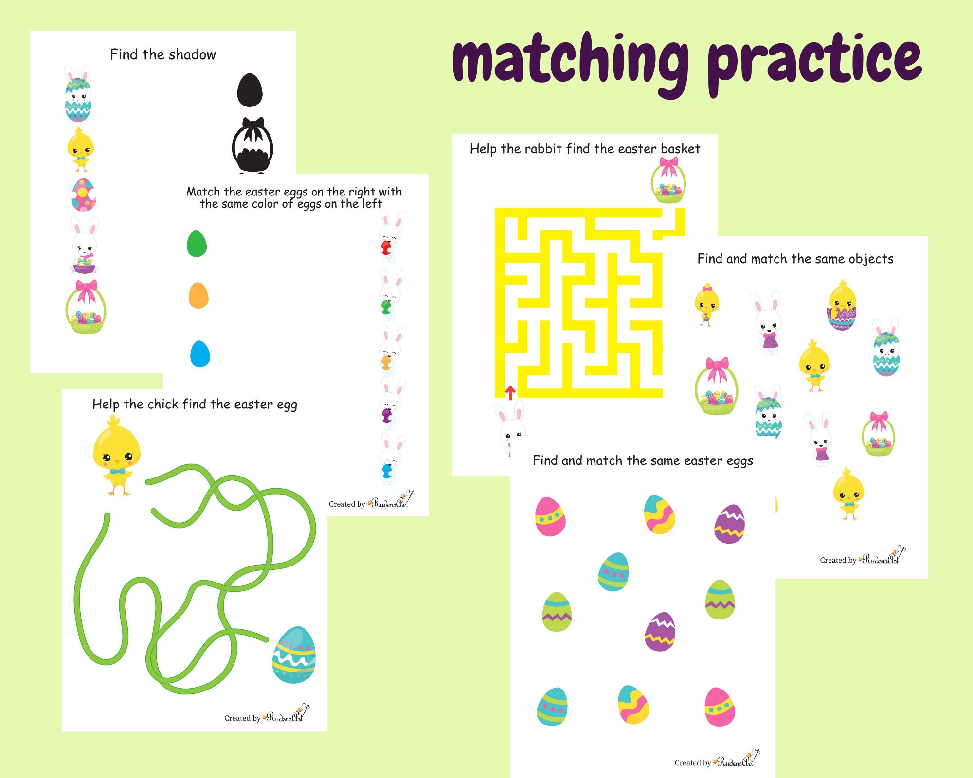Easter Preschool Worksheets for Kids, Spring Busy Book Printable ...