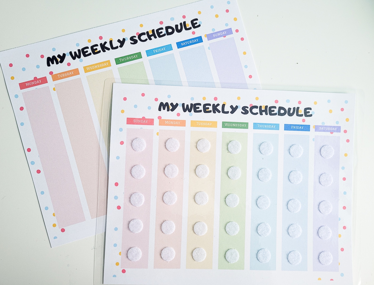 Kids Weekly Planner, Custom Weekly Kids Calendar, Visual Schedule for ...