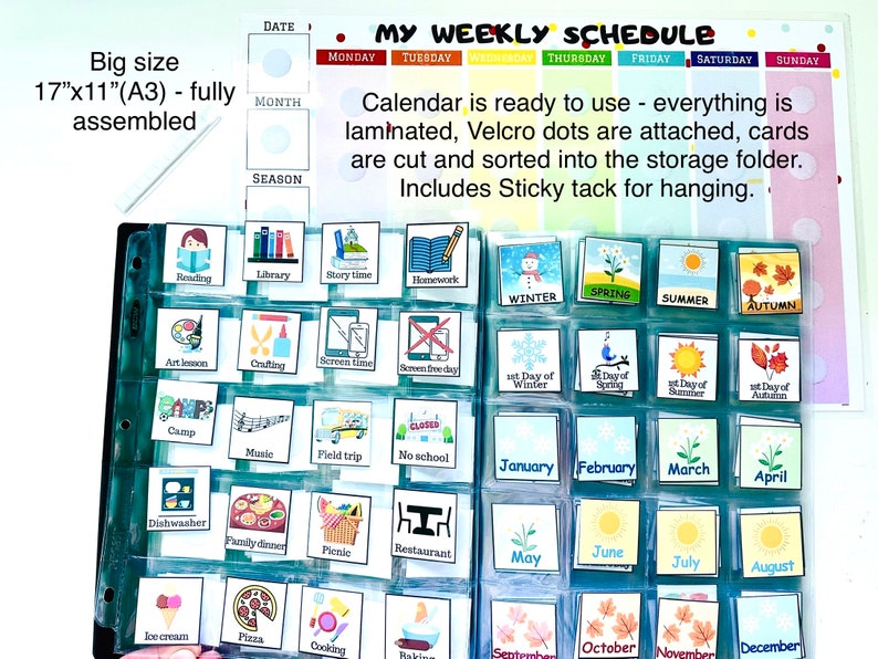 Kids Weekly Planner With Weather Chart and Feelings Chart for Kids ...