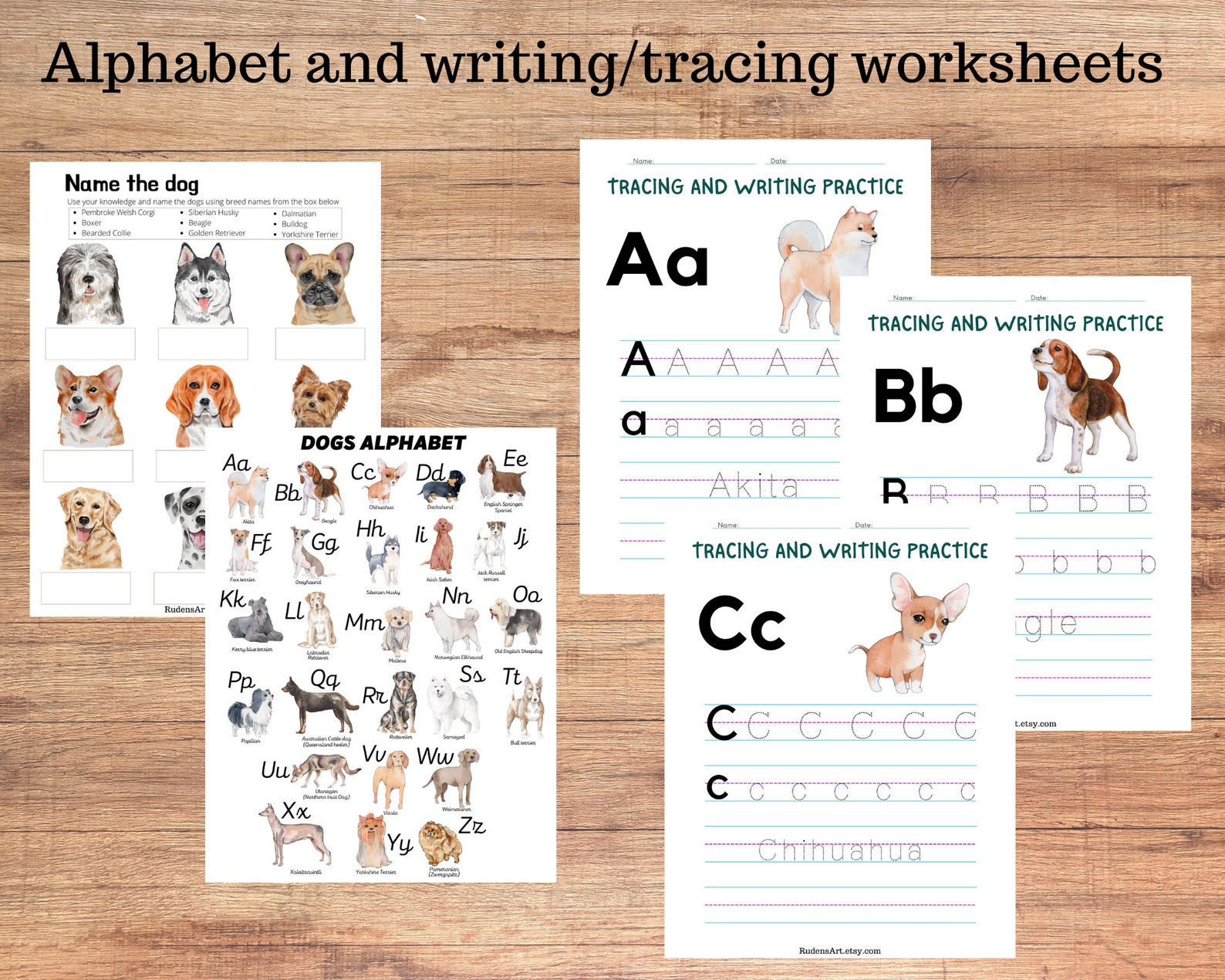 Dogs Unit Study Dog Anatomy and Dog Breeds Three-part Cards - Etsy