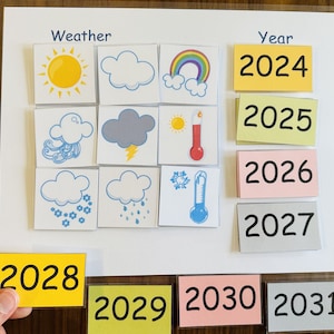 French Kids Calendar With Weather and Emotion Chart, Morning Board ...