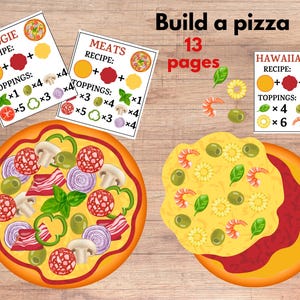 Build a Pizza, Make a Pizza, Pizza Shop Pretend Playset, Pizzeria ...