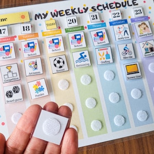 Kids Weekly Planner With Daily Calendar, Editable Weekly Kids Calendar ...