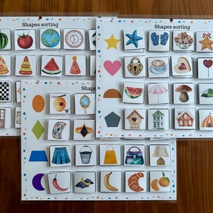 Shapes Busy Book, Toddler Activity Book Printable, Shapes Learning Book ...