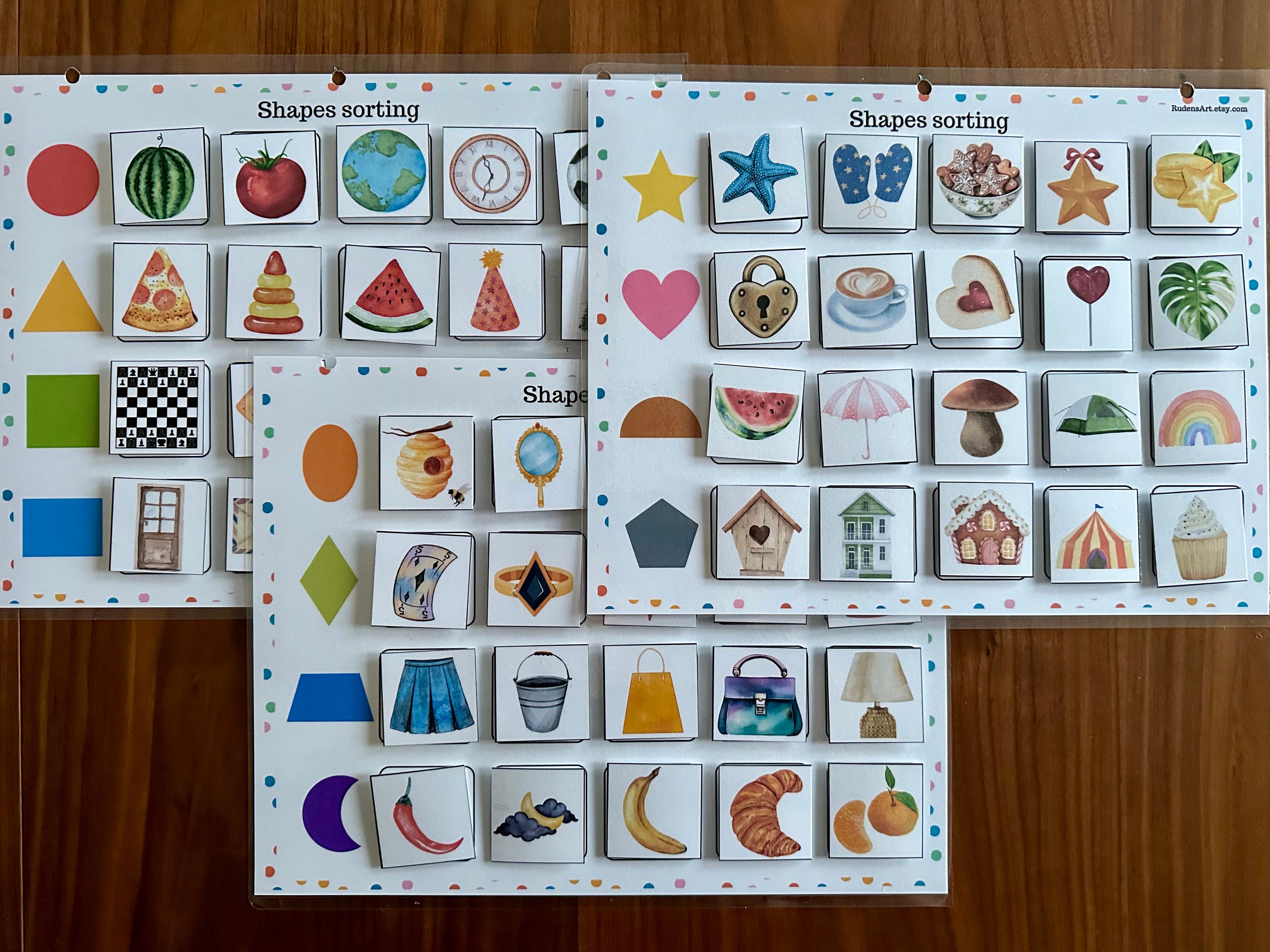 Shapes Busy Book, Toddler Activity Book Printable, Shapes Learning Book ...