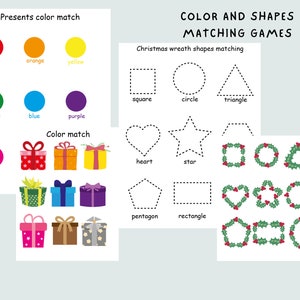 Christmas Busy Book for Toddlers, Winter Printable Quiet Book ...