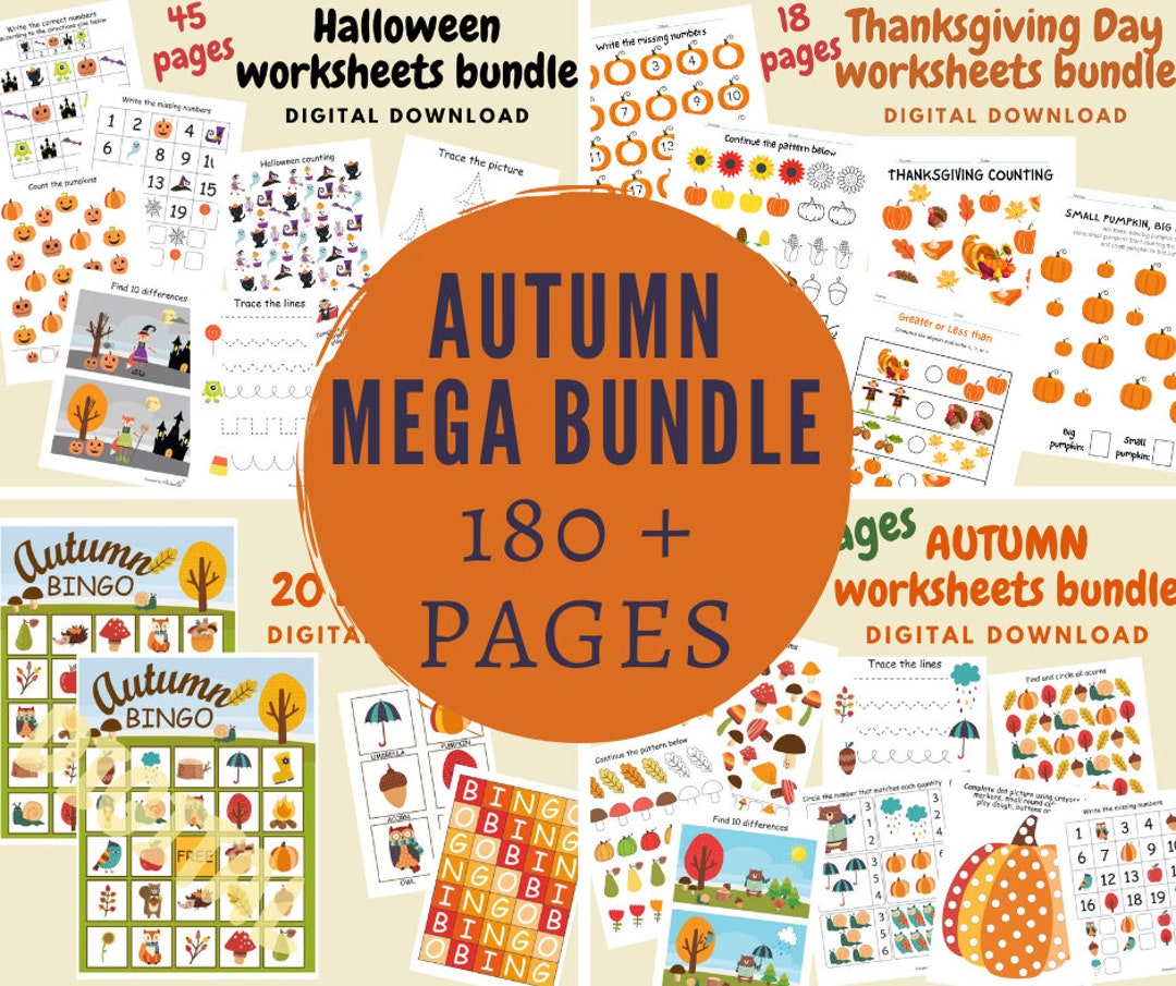 Fall Worksheets For Kids Autumn Preschool And Kindergarten Etsy fall-worksheets-for-kids-autumn-preschool-and-kindergarten-etsy
