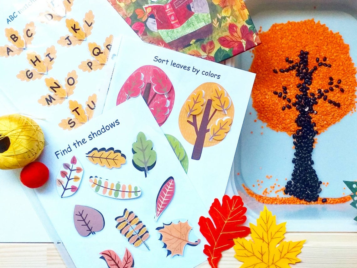 Fall Busy Book for Toddlers Autumn Printable Quiet Book - Etsy