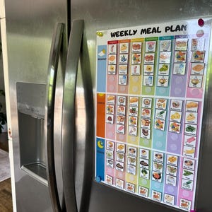 Kids Meal Planner, Visual Weekly Meal Calendar, Kids Menu Template ...