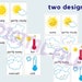 Weather Flashcards, Montessori Three-part Cards, Vocabulary Flash Cards ...