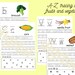 Alphabet Tracing Preschool Worksheets, ABC Tracing Worksheets With Food ...