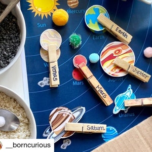 Match the Planets Worksheet, Solar System Printable Busy Book Page ...