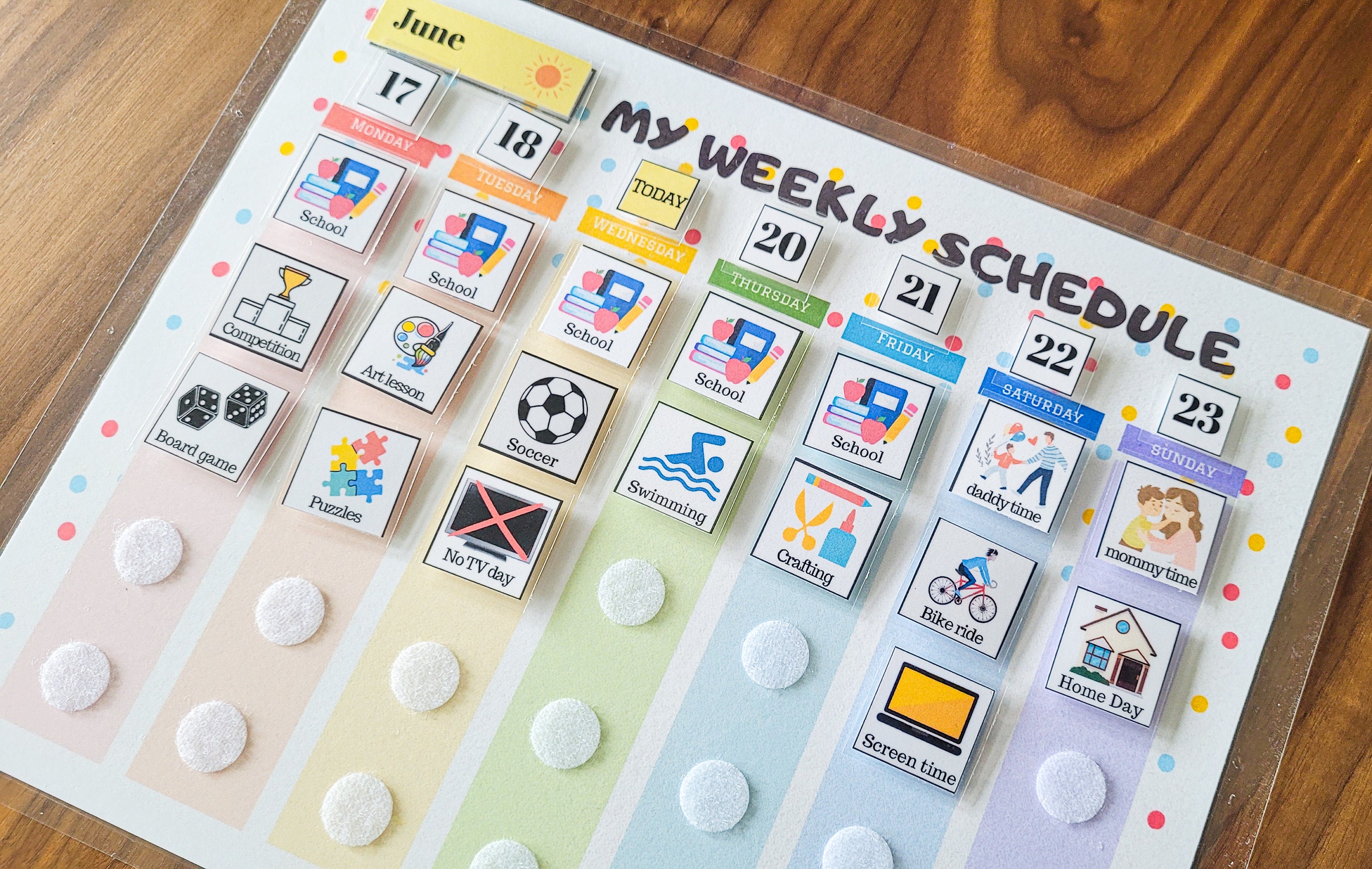Kids Weekly Planner With Daily Calendar Custom Weekly Visual - Etsy