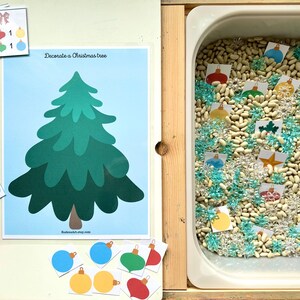 Decorate a Christmas Tree Cut and Glue Activity, Winter Sensory ...