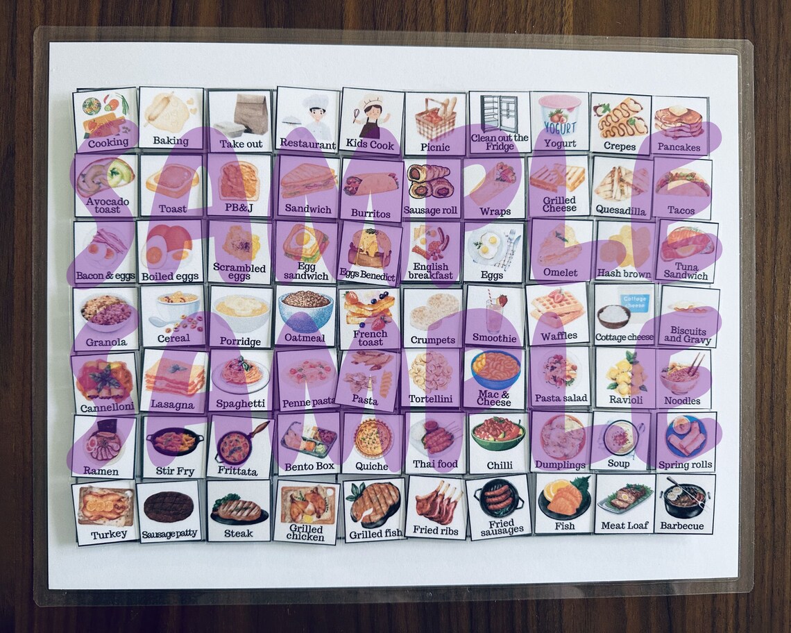 Kids Meal Planner, Visual Weekly Meal Calendar, Kids Menu Template ...