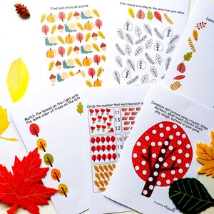 Autumn Preschool Worksheets for Kids, Fall Busy Book Printable ...