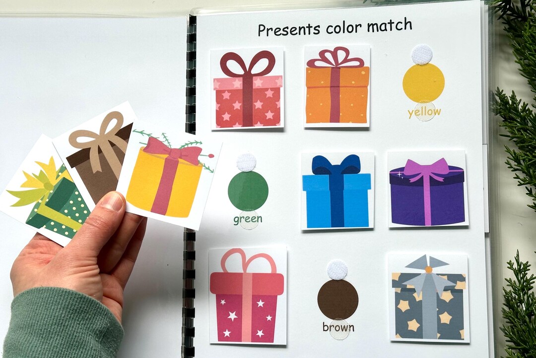 Christmas Busy Book for Toddlers, Winter Printable Quiet Book ...