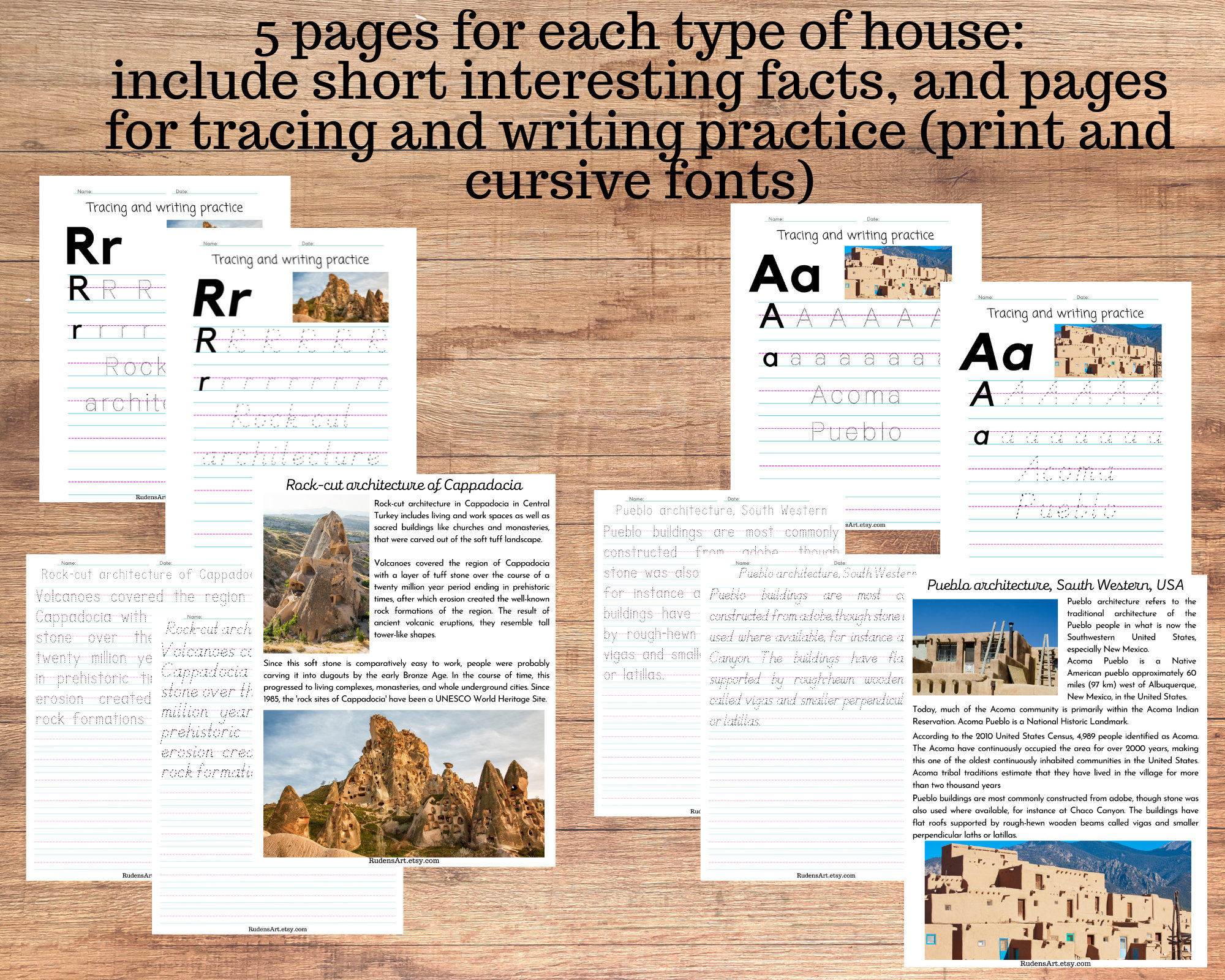 Traditional Houses Around the World Unit Study Three-part - Etsy
