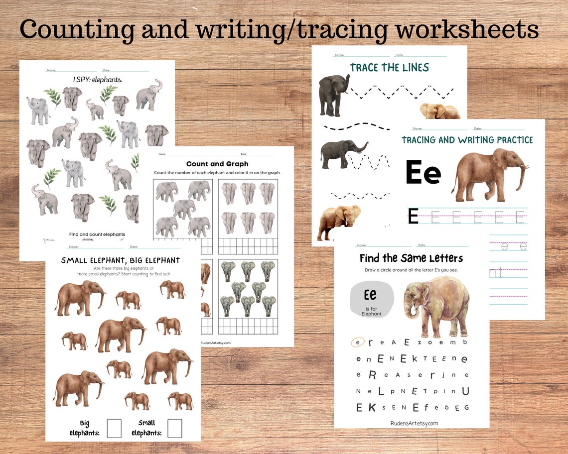Elephant Unit Study, Elephant Anatomy and Species Three Part Cards ...