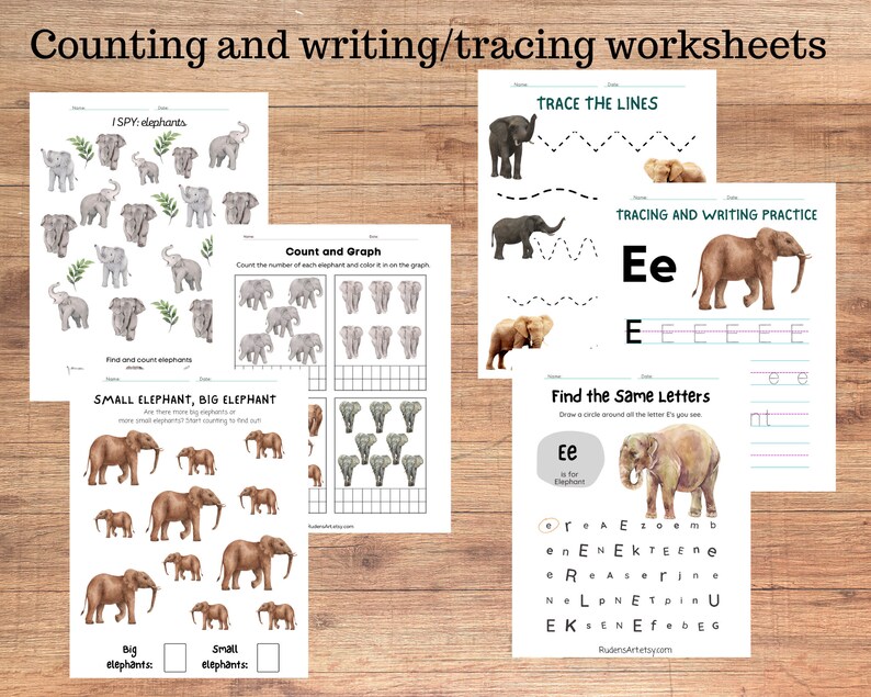 Elephant Unit Study, Elephant Anatomy and Species Three Part Cards ...