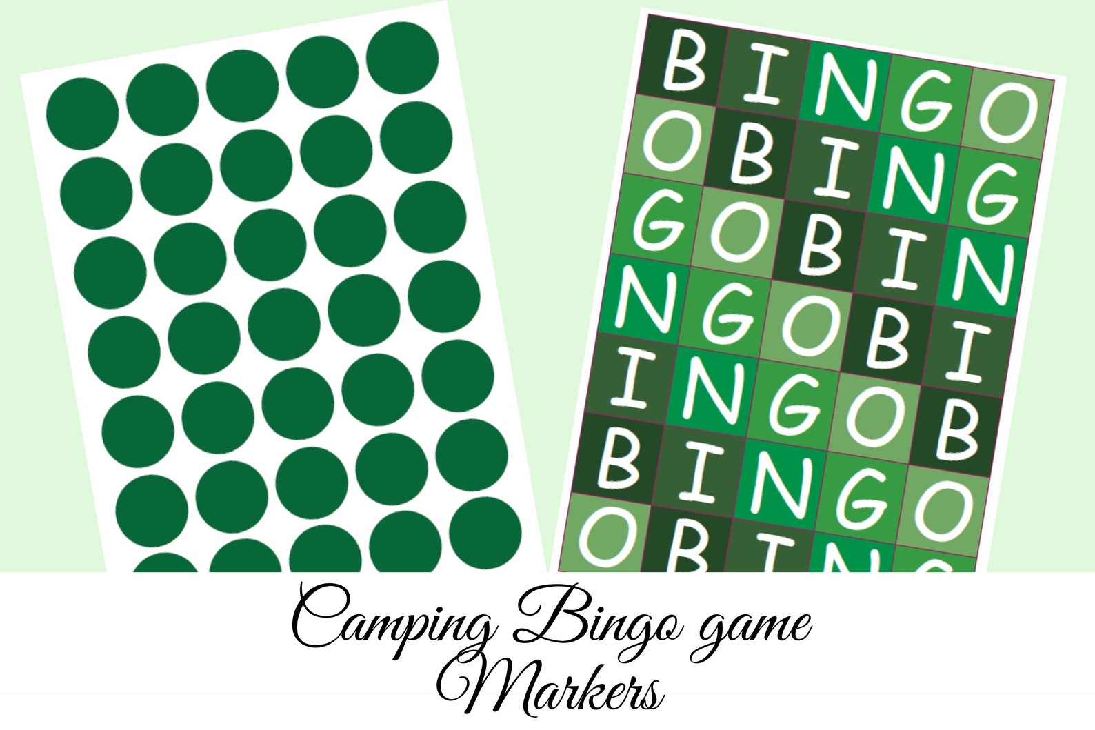 30 Camping Bingo Cards, Printable Bingo Game, Summer Camp BINGO for ...