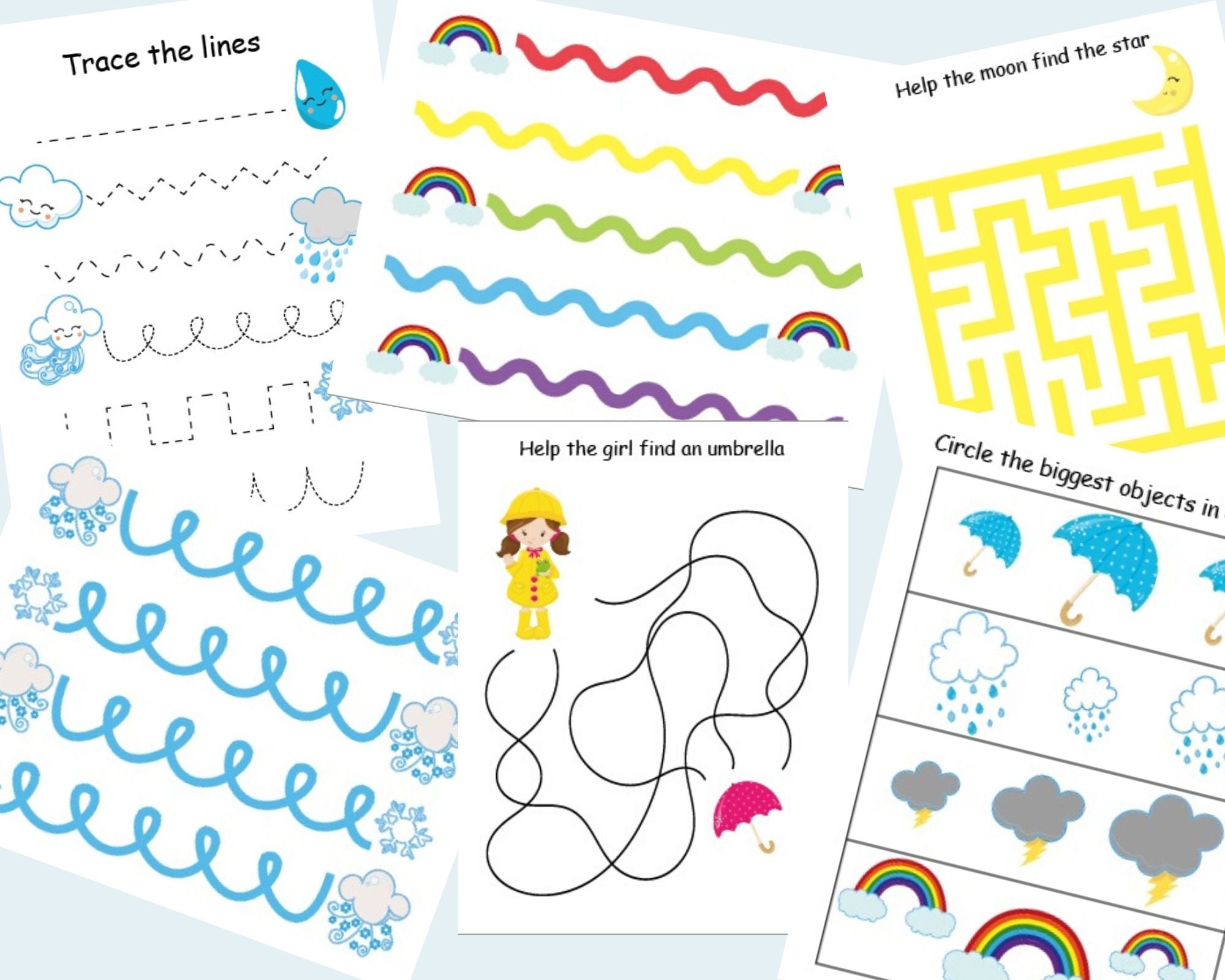 Weather busy book Toddler activity binder Preschool | Etsy