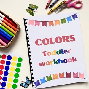 Toddler Busy Book for Learning Colors, Toddler Curriculum, Kids ...