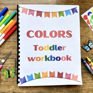 Toddler Busy Book for Learning Colors, Toddler Curriculum, Kids ...