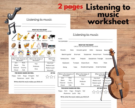 Classical Music Worksheets Music Worksheets