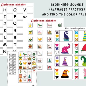 Christmas Busy Book for Toddlers, Winter Printable Quiet Book ...