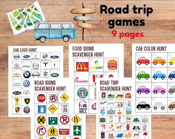 Kids Road Trip Scavenger Hunt - Etsy