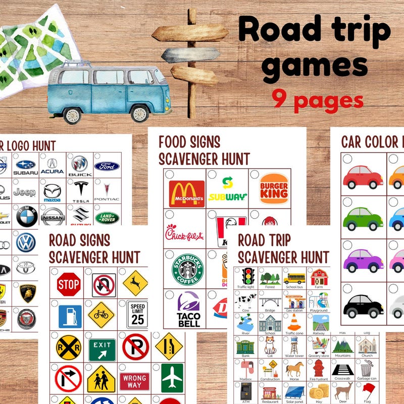 Road Trip Seek and Find - Etsy