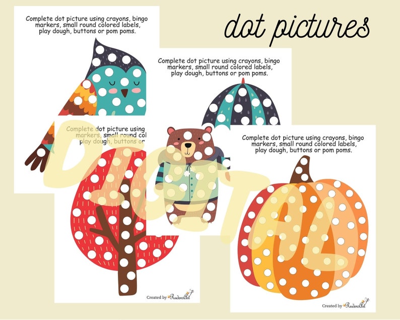 Autumn Preschool Worksheets for Kids Fall Busy Book - Etsy Canada