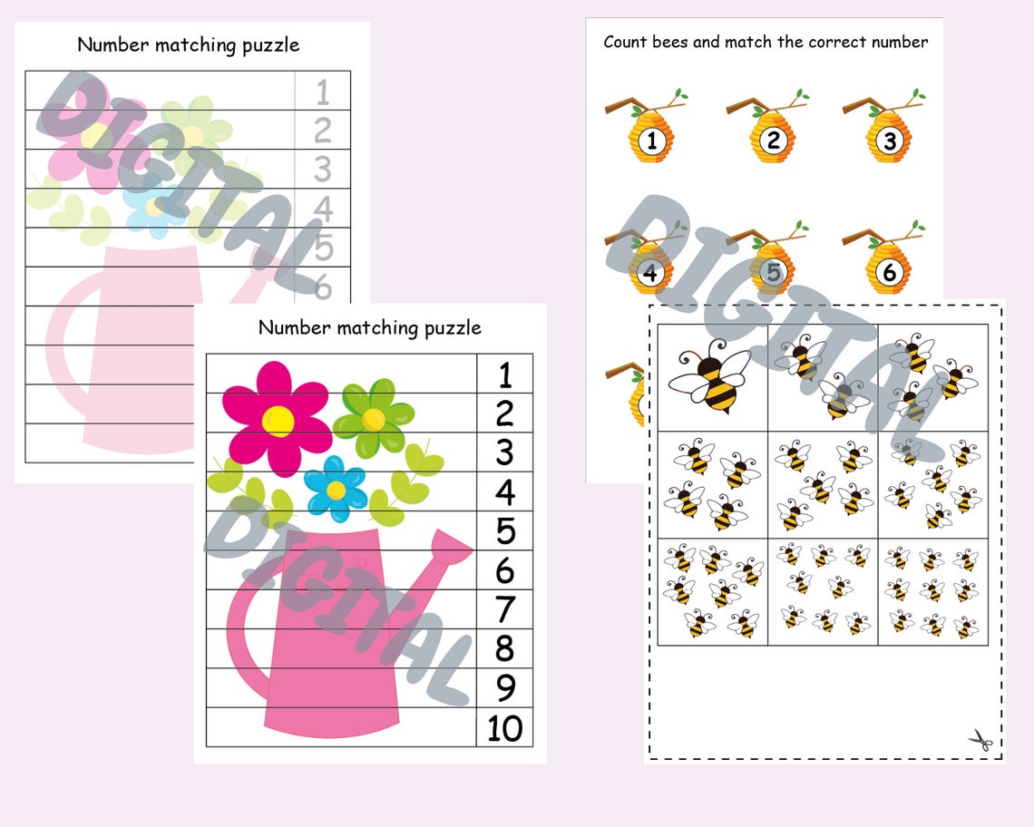 Spring Busy Book Printable for Kids Spring Activity Workbook | Etsy