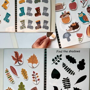 Fall Busy Book for Toddlers, Autumn Printable Quiet Book, Preschool ...
