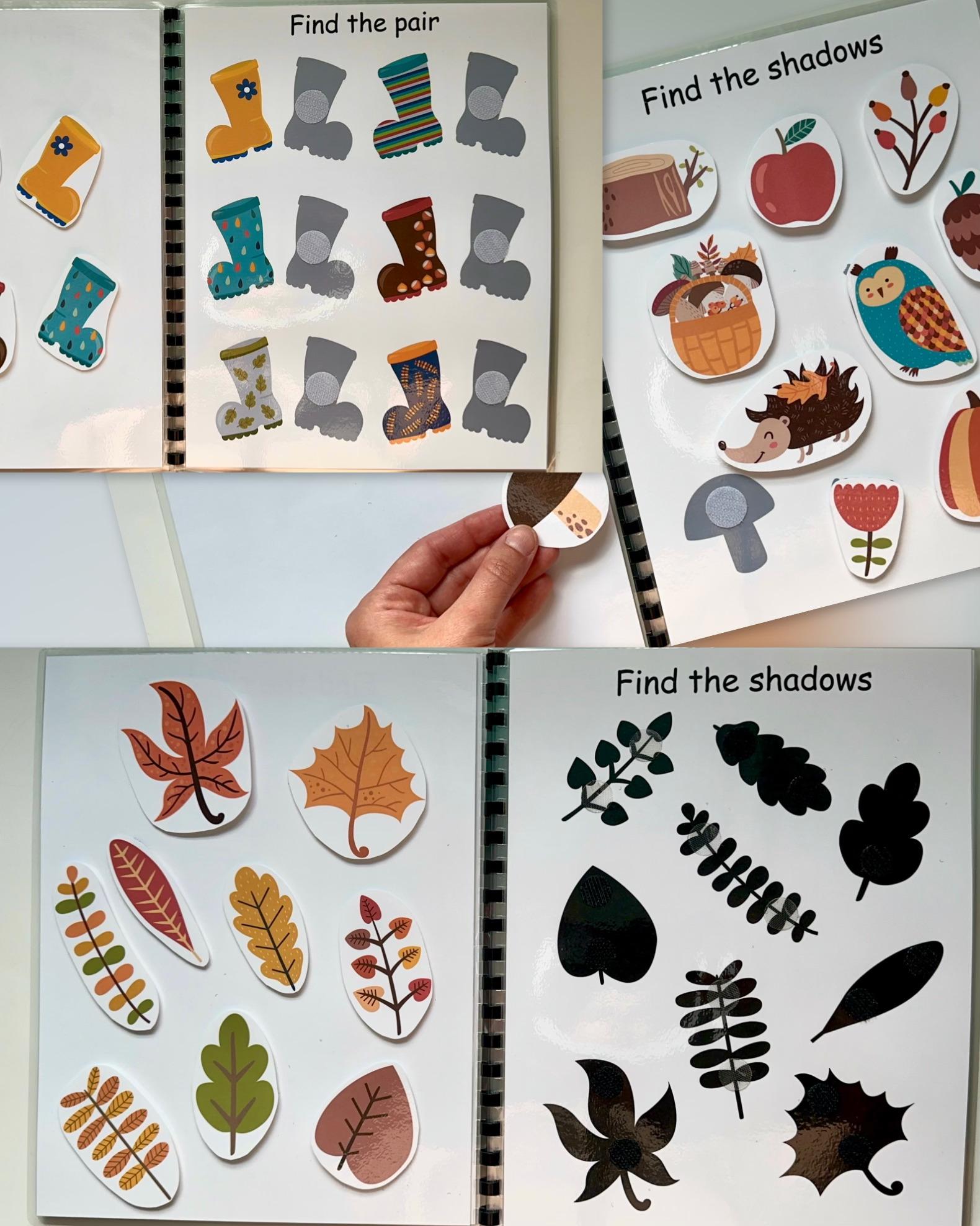 Fall Busy Book for Toddlers, Autumn Printable Quiet Book, Preschool ...