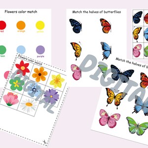 Spring Busy Book Printable for Kids, Spring Activity Workbook for ...