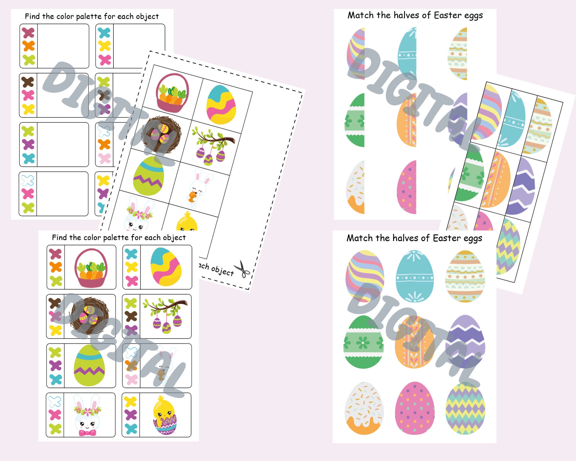 Easter Busy Book Printable for Kids Easter Activity Workbook | Etsy