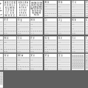 Alphabet Tracing Worksheets, ABC Letters Printable Sheets, Handwriting ...