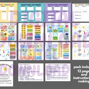 Dutch Daily Calendar and Weather Chart for Kids 2024, Netherlands ...