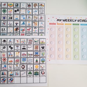 Kids Weekly Planner, Weekly Kids Calendar, Visual Schedule for Toddlers ...