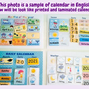 Australian Kids Daily Calendar 2024, Morning Board, Preschool ...