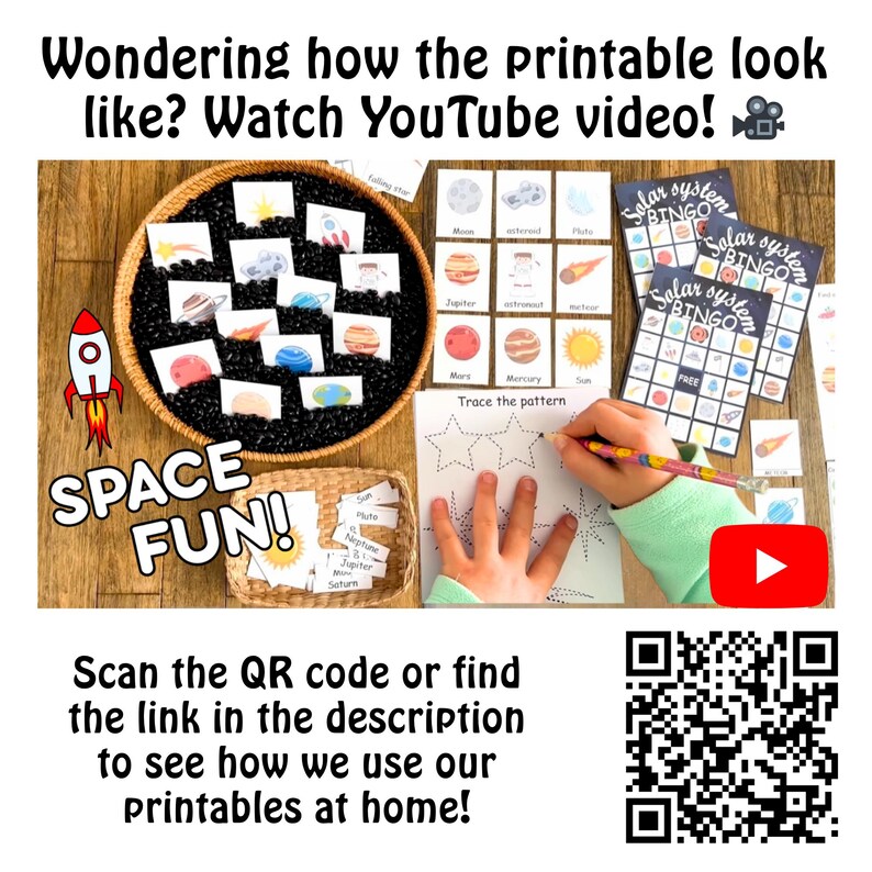 Match the Planets Worksheet, Solar System Printable Busy Book Page ...