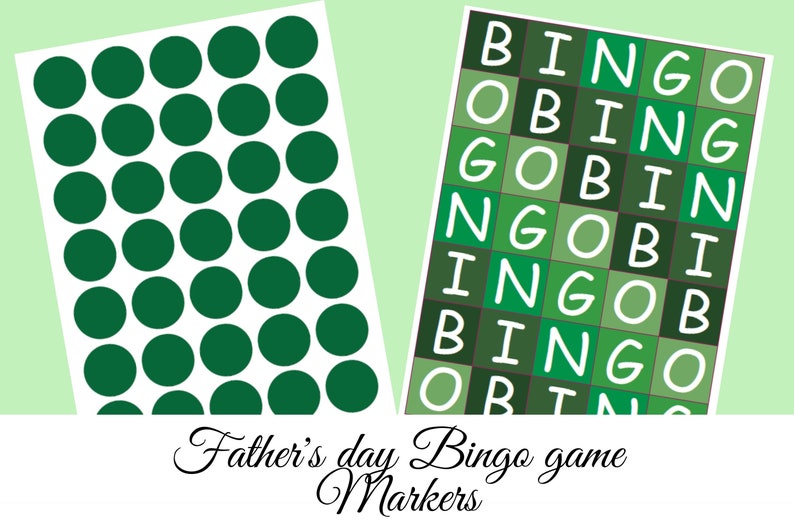 Father's Day BINGO Game Fathers Day BINGO Cards - Etsy