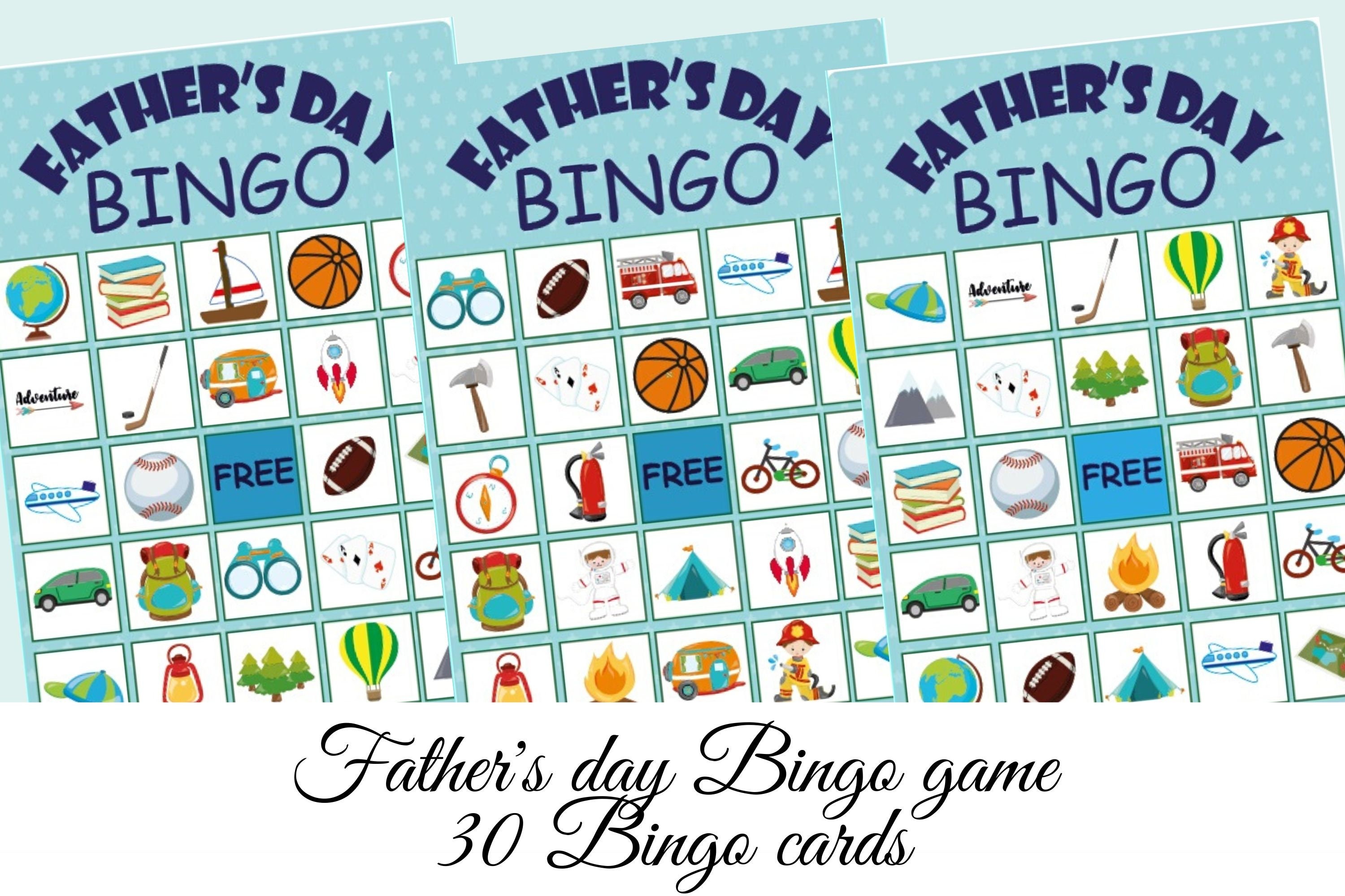 Father's Day BINGO game Fathers Day BINGO cards | Etsy Father's Day BINGO game Fathers Day BINGO cards | Etsy