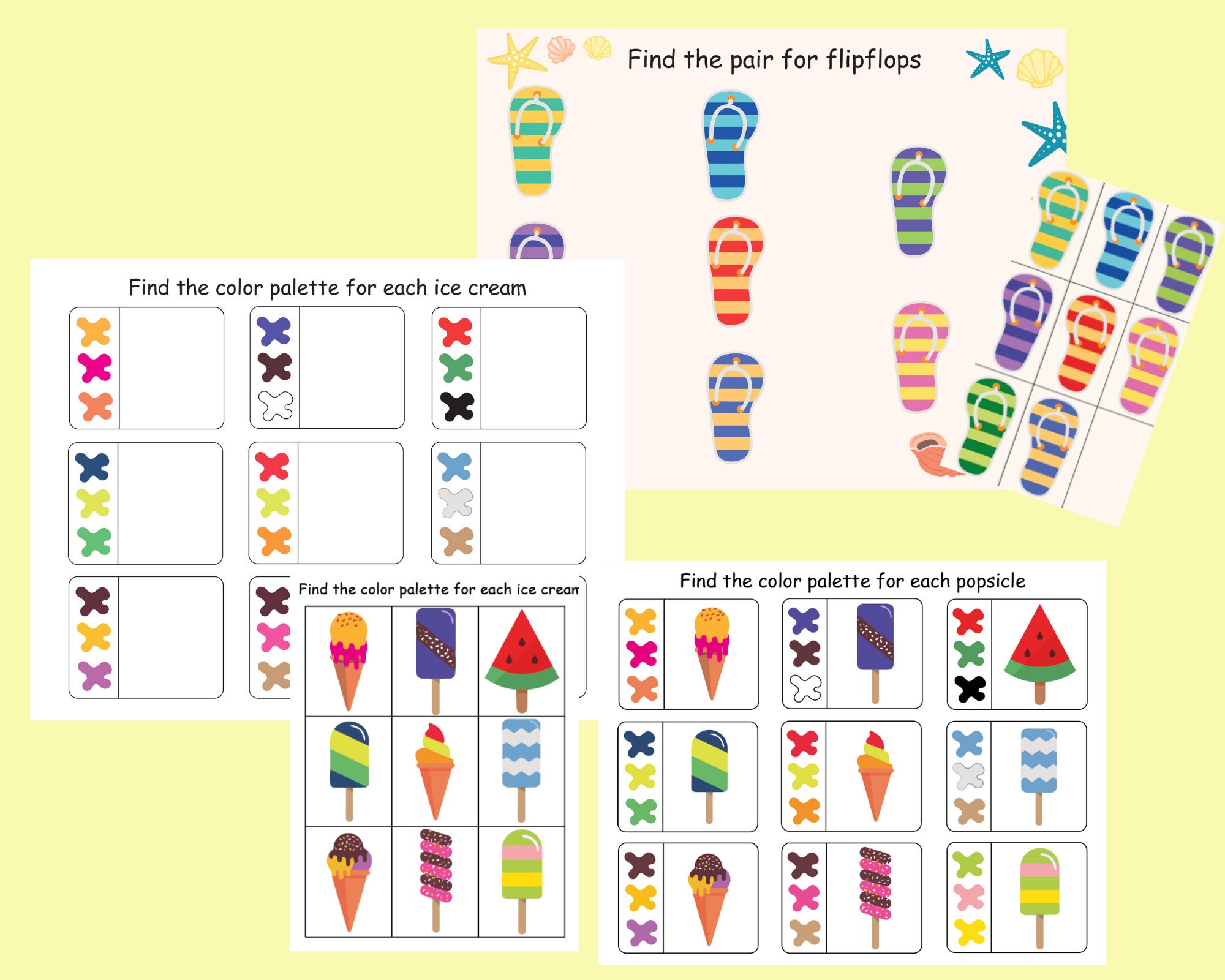 Summer Activity Book, Beach Busy Book Toddler Printable, Learning Book ...
