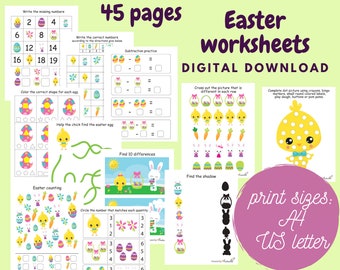 Spring Preschool Worksheets for Kids, Spring Busy Book Printable ...