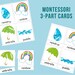 Weather Flashcards, Montessori Three-part Cards, Vocabulary Flash Cards ...
